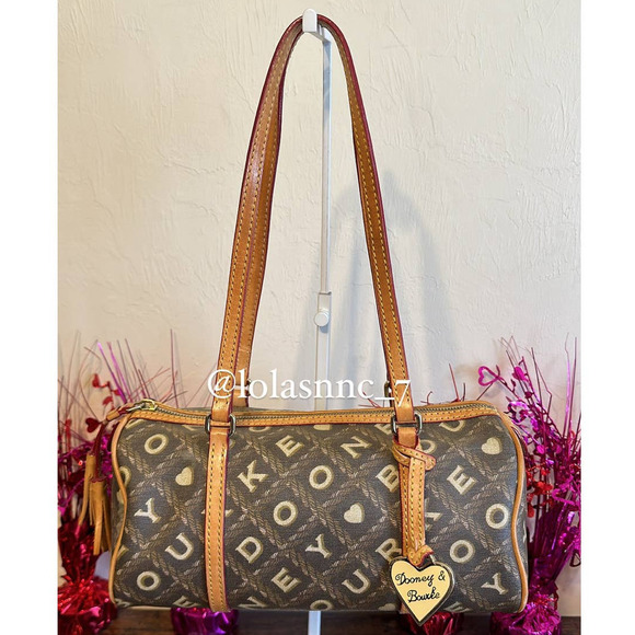 Dooney & Bourke | Bags | Dooney Bourke Vintage Mimi Barrel Shoulder Bag ...